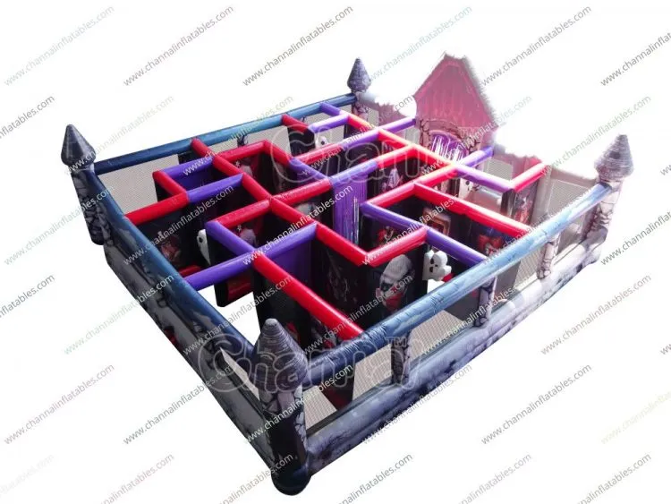 Horror Madness Inflatable Maze Ghost Rental PVC Obstacle Playground ...